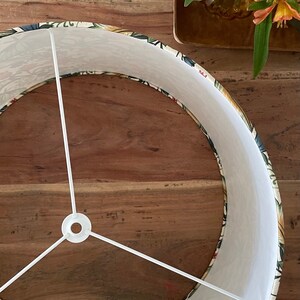 SIZE S ONLY - Green Moth Lampshade - Handmade Drum Lamp Shades - Floral ...