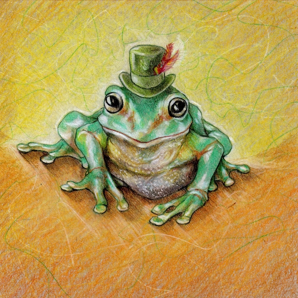 Gentleman Frog - Etsy