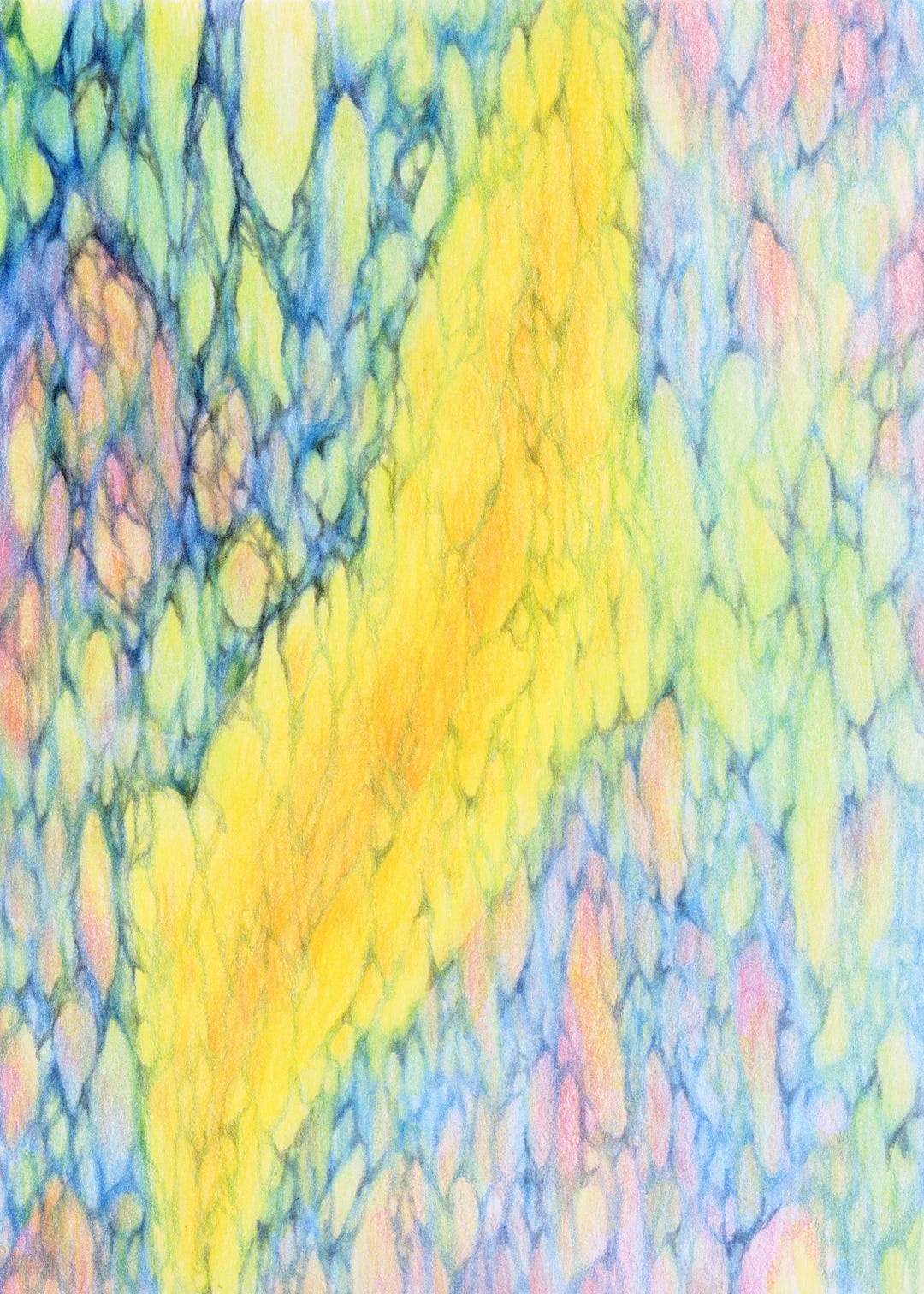 Deep Calls Out to Deep (psalm 42; Original Abstract Colored Pencil ...