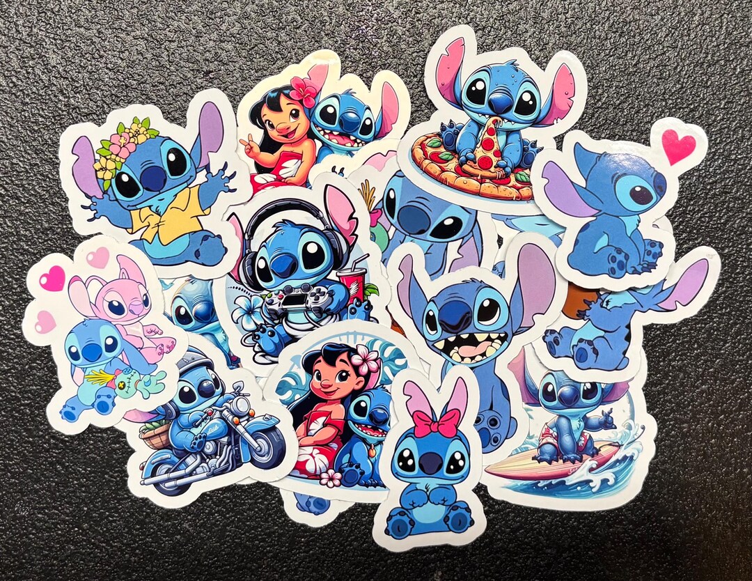 20 Pack of Blue Guy | Blue Monster | Lilo | St!tch | Angel | Stickers ...