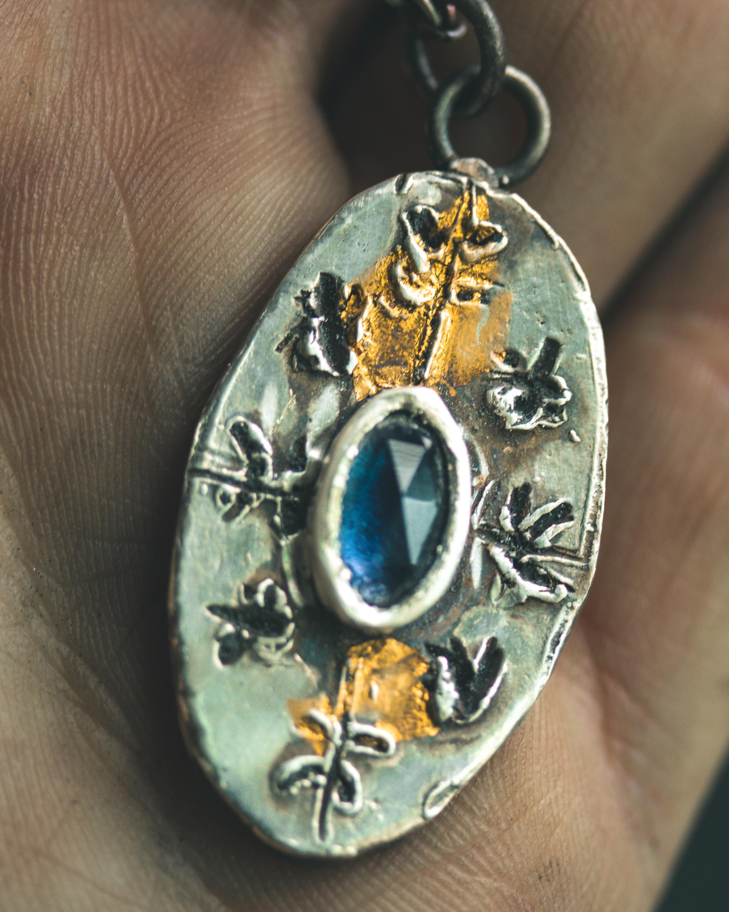 Nordic Talisman Rose-cut Iolite Amulet: A Gateway to Ancestral Vision ...