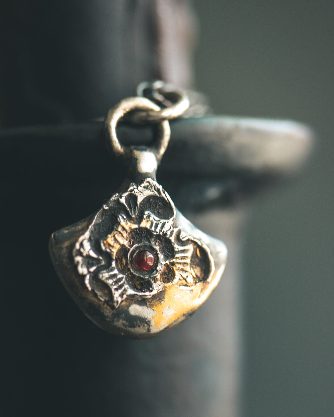 READY TO SHIP – Rose of Death Tarot Amulet With Almandine Garnet ...