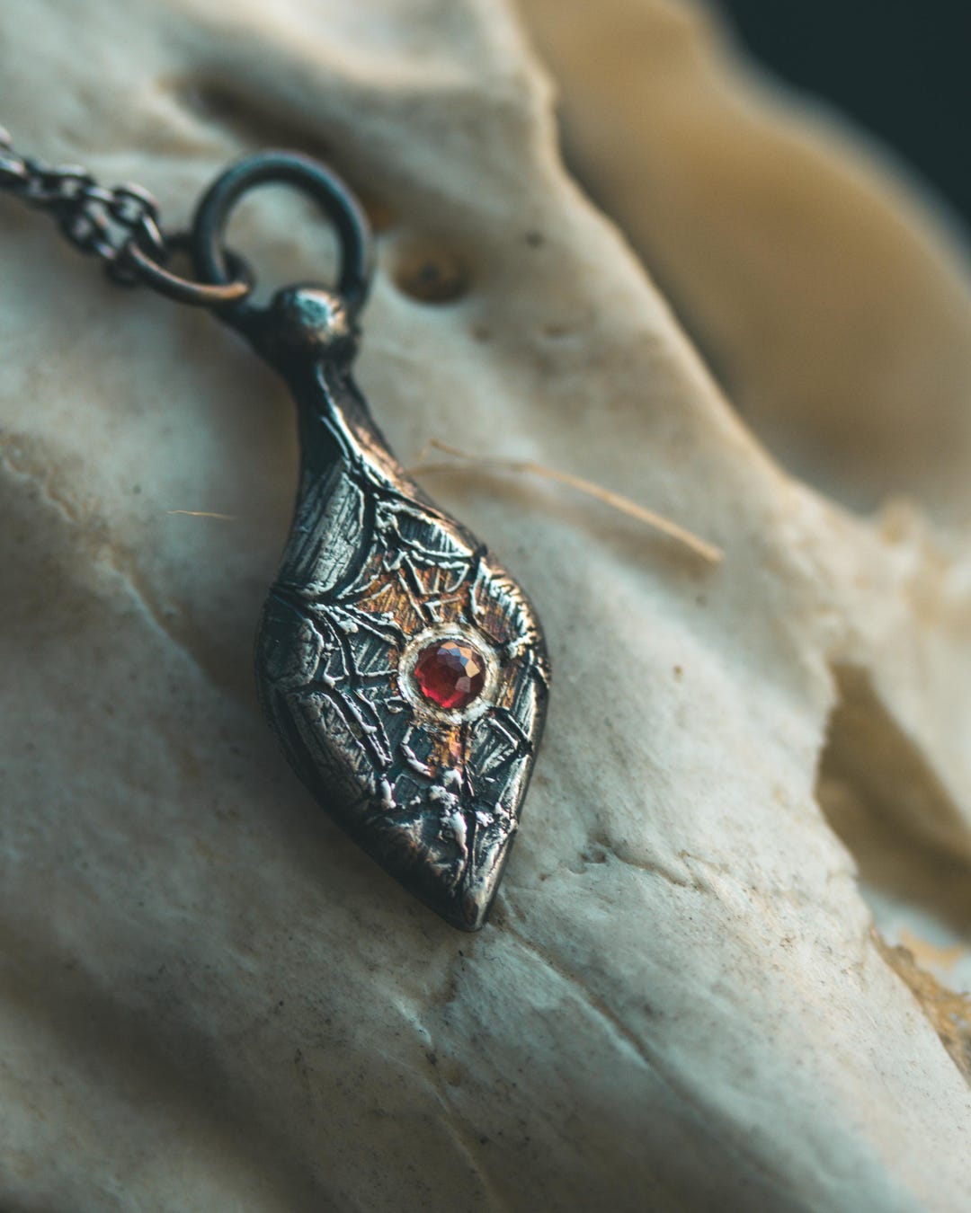 Limited Edition Arachne Myth Amulet With Almandine Garnet – A Symbol of ...