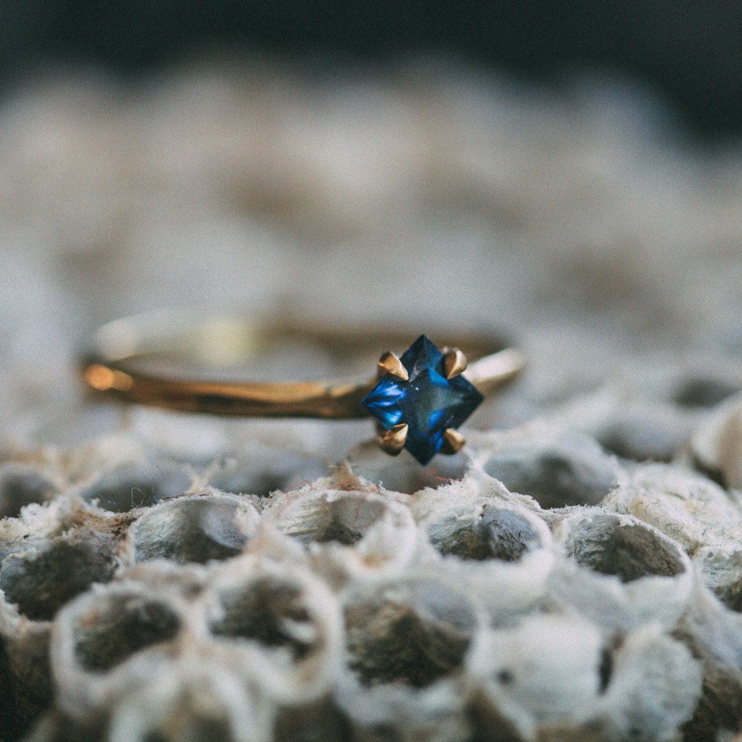 LILITH ENGAGEMENT RING - 8K Gold & Sapphire Ring – A Symbol of Equality ...