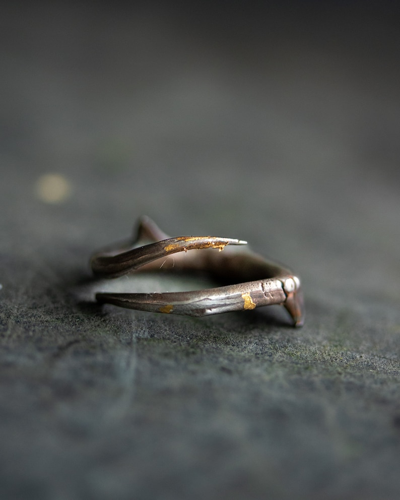 Sterling Silver Thorn Ring – Lost Wax Cast, Adjustable, Protection ...