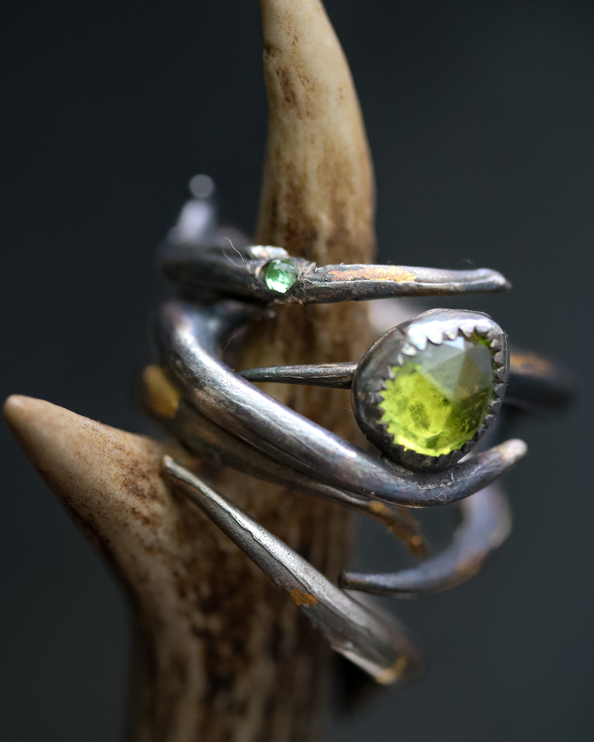 Sterling Silver Thorn Ring – Lost Wax Cast, Adjustable, Protection ...