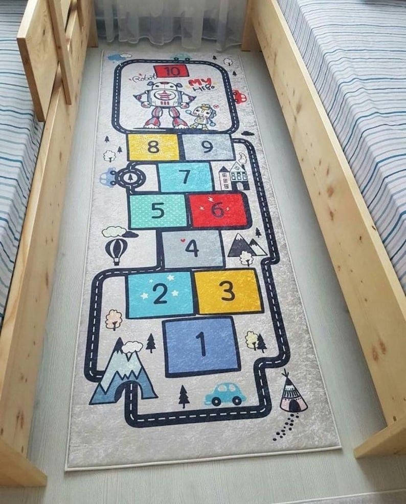 Hopscotch Kids Play Mat / Road Rug | Etsy