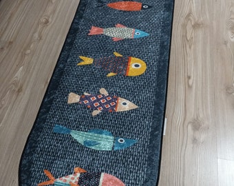 Non Slip Washable Fish Kitchen Rug Runner Carpet Mat - Etsy
