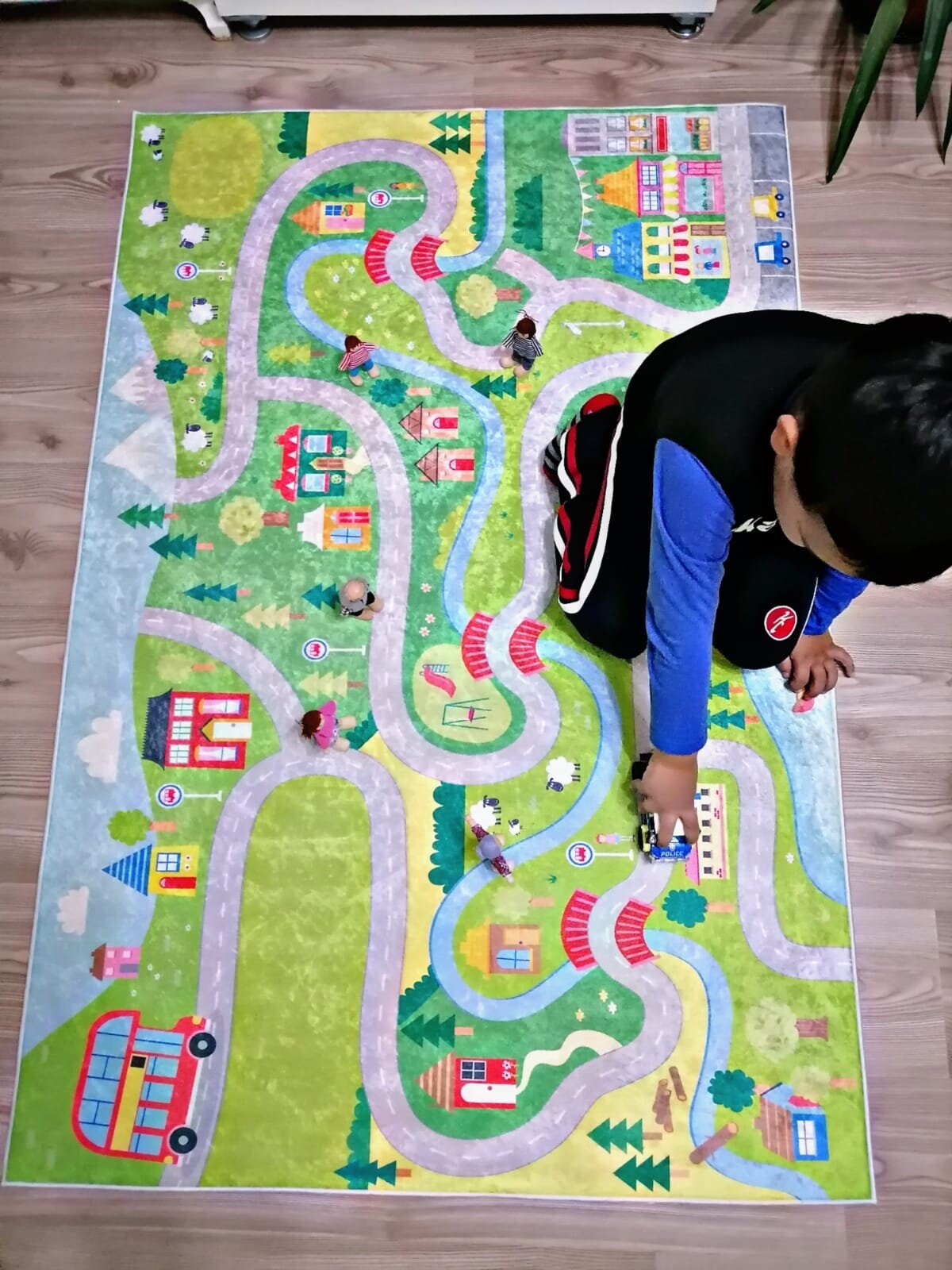Kids Play Rug / Road Rug / Washable Activity Rug / Nursery Mat | Etsy