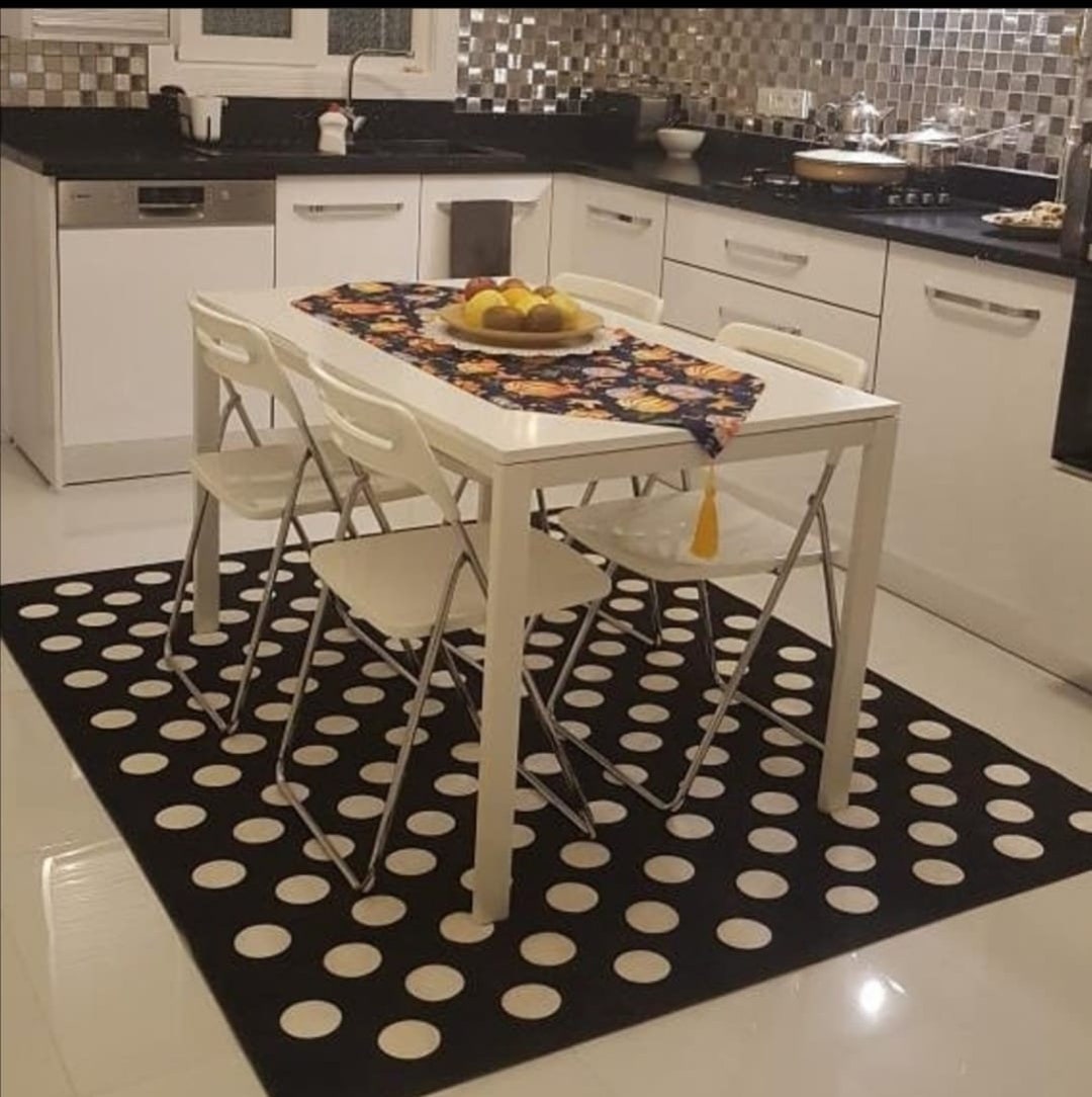 Stylish Polka Dot Kitchen Rug/machine Washable Non-slip Kitchen Rug/mat ...