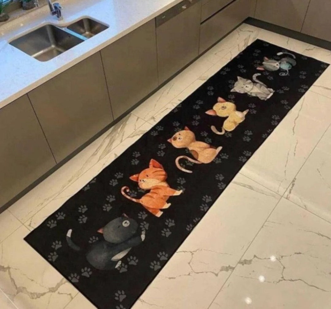 Cat Paws Non Slip Kitchen Area Rug Entry Runner Mat Gift Idea - Etsy