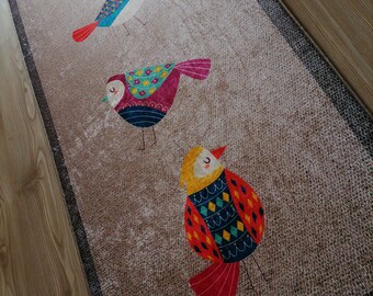 Bird Kitchen Rug - Etsy