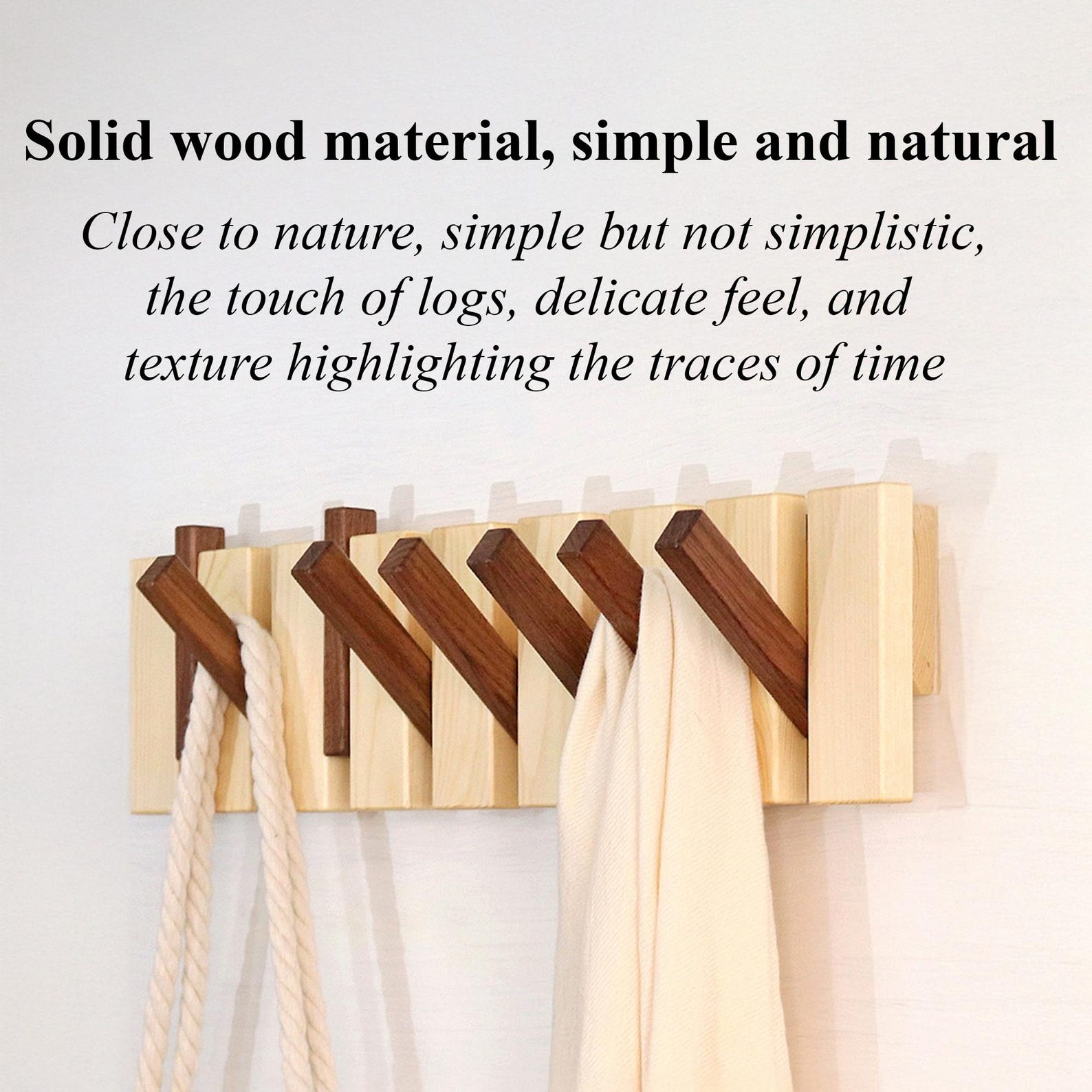 Piano Coat Rack Wall Mount Wooden Wall Hooks Piano Coat Hanger Coat ...