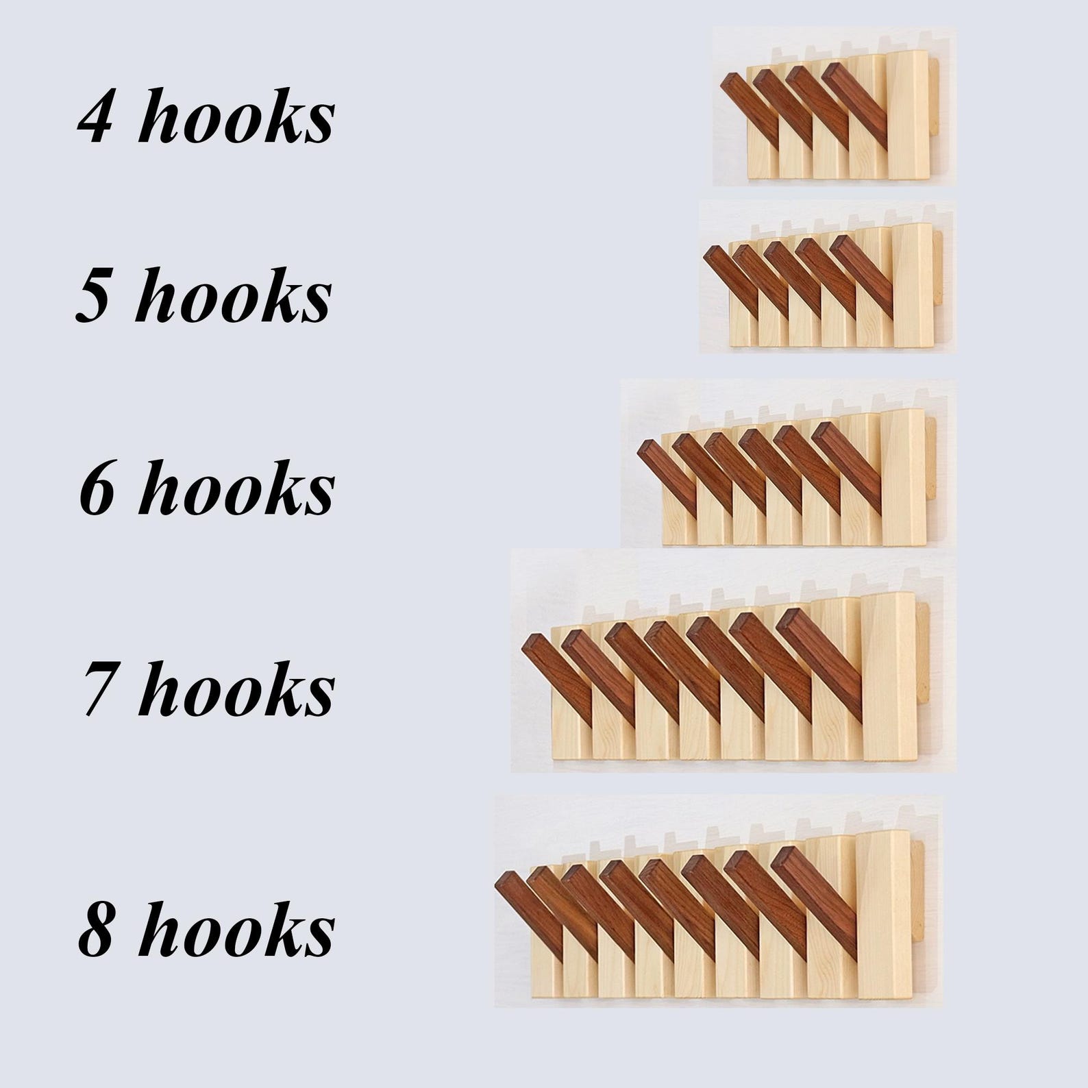 Piano Coat Rack Wall Mount Wooden Wall Hooks Piano Coat Hanger Coat ...