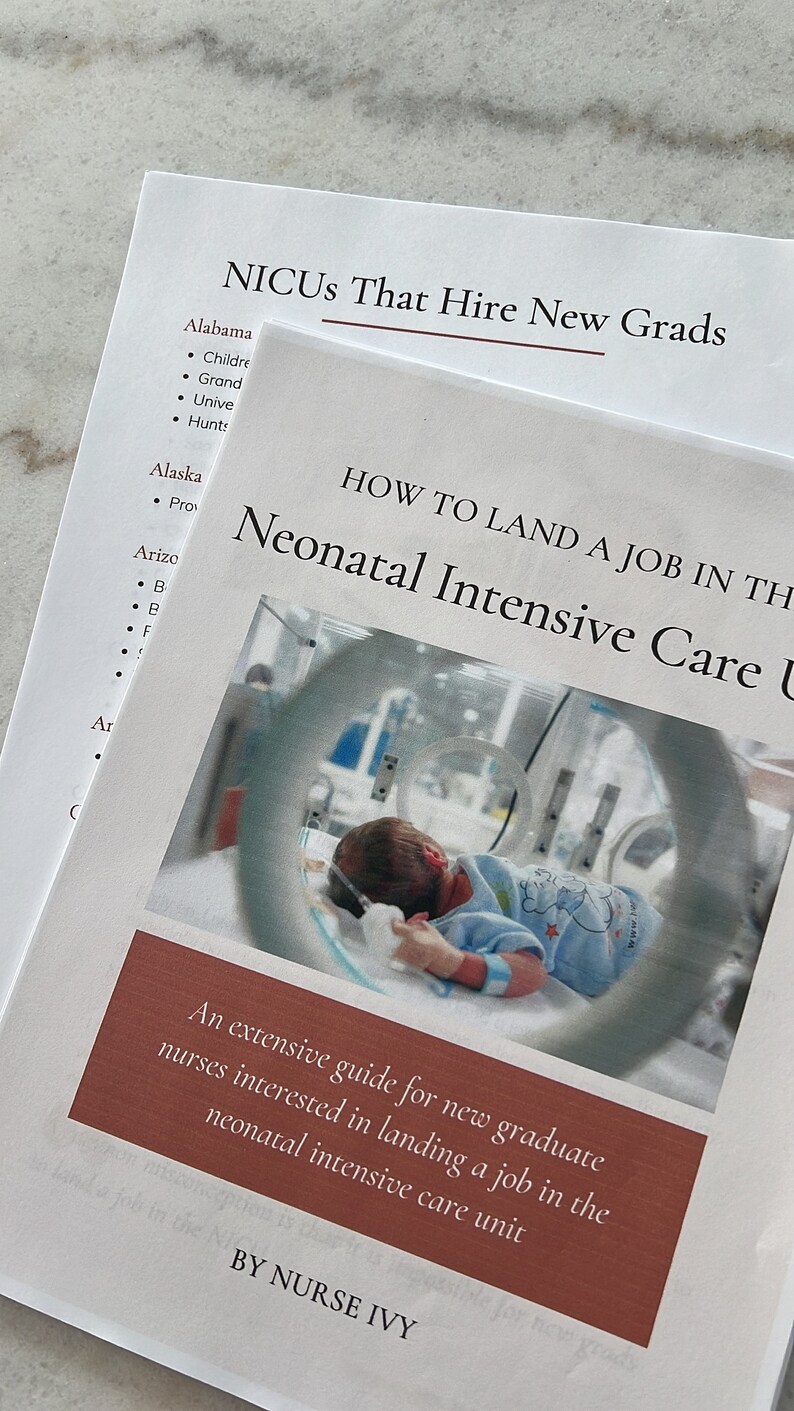 How to Land A Job in the Neonatal Intensive Care Unit (NICU) - for the ...