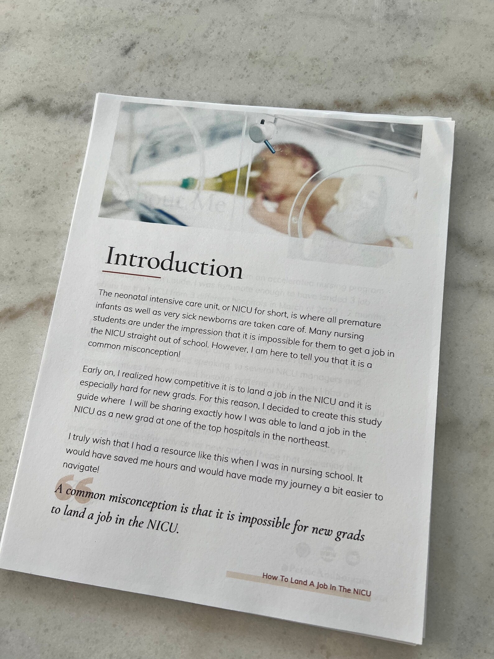 How to Land A Job in the Neonatal Intensive Care Unit (NICU) - for the ...