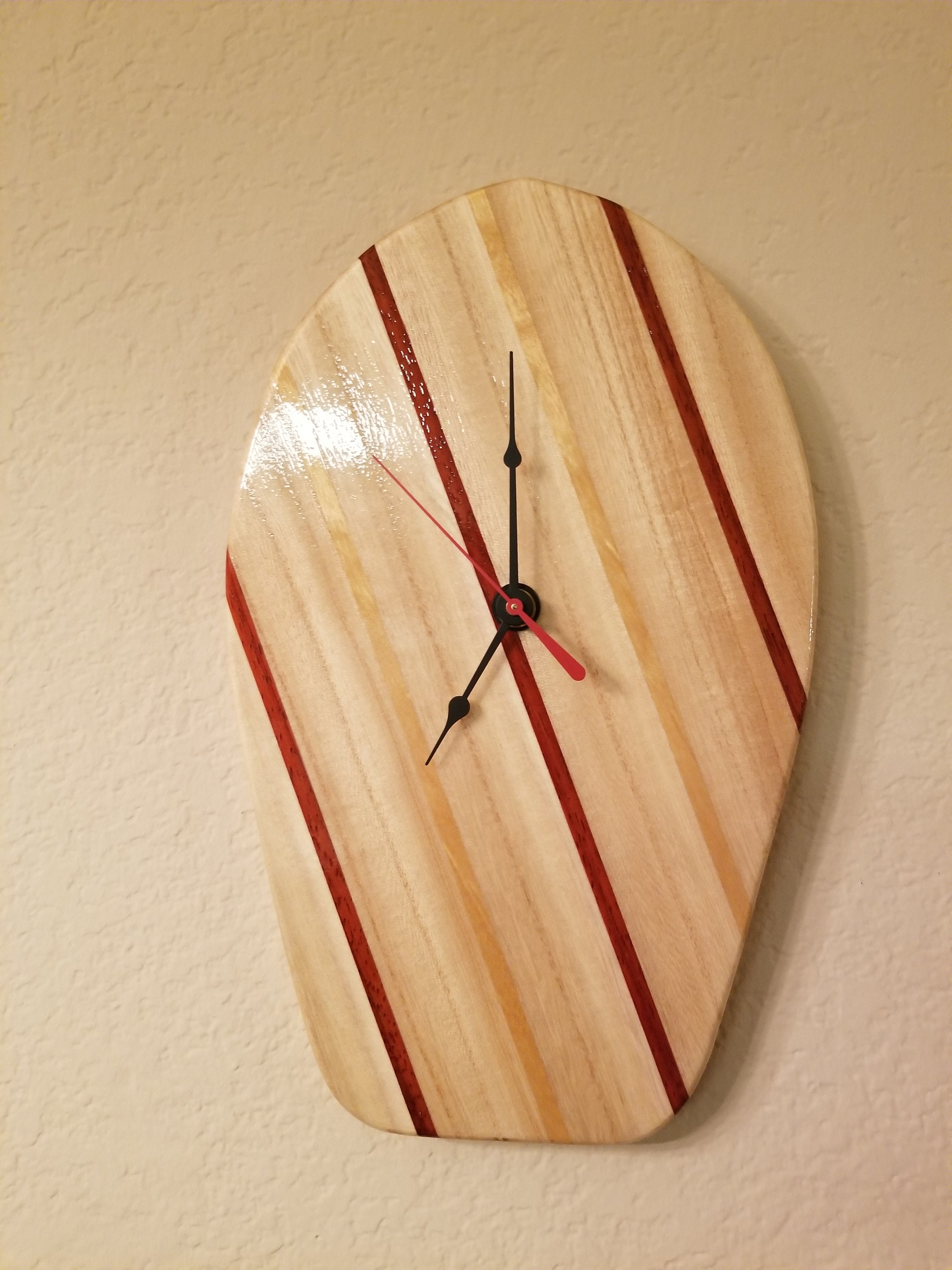 Surfboard Wall Art Clock - Etsy