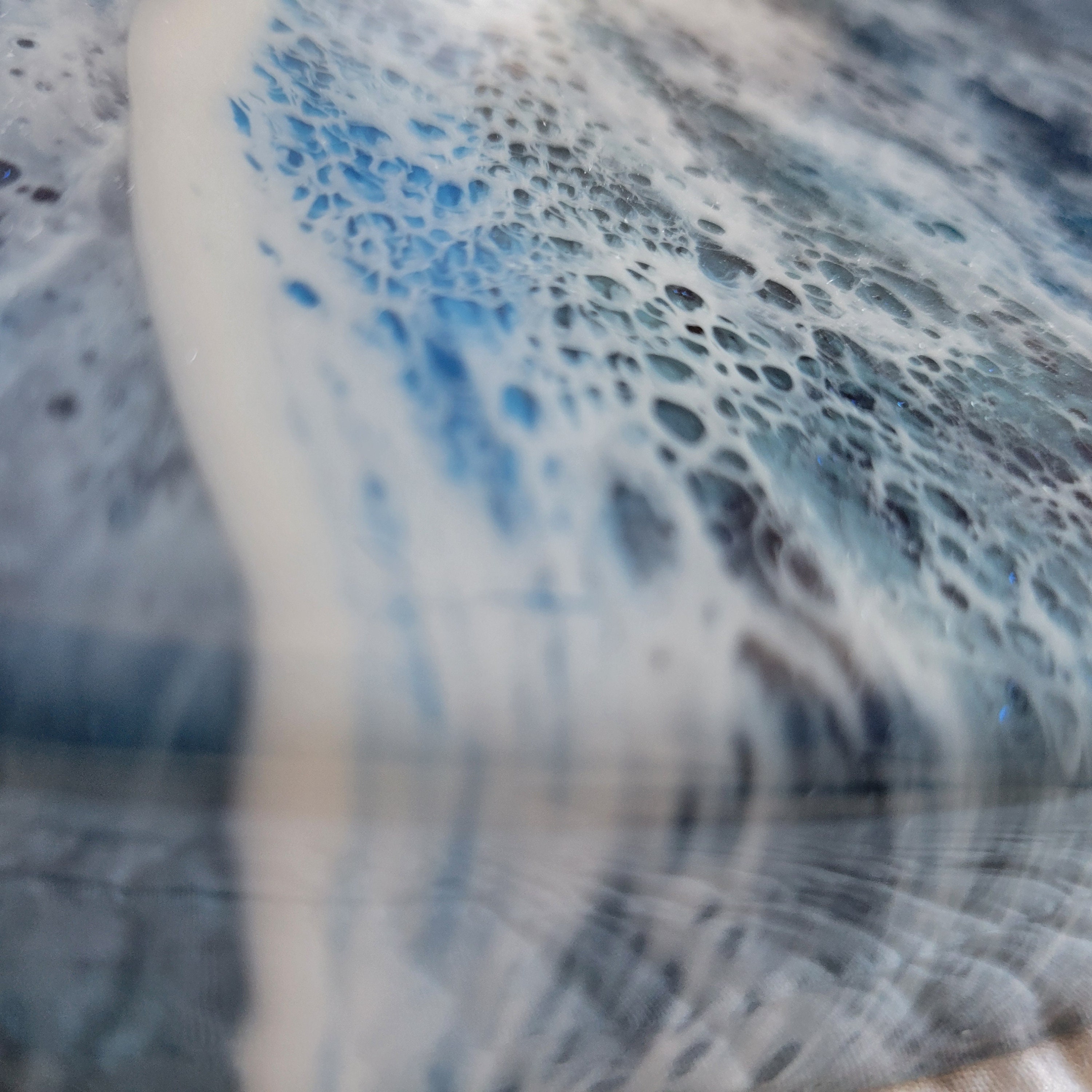 15" Round Epoxy Resin Ocean Scene With Embedded LED Lights - Etsy