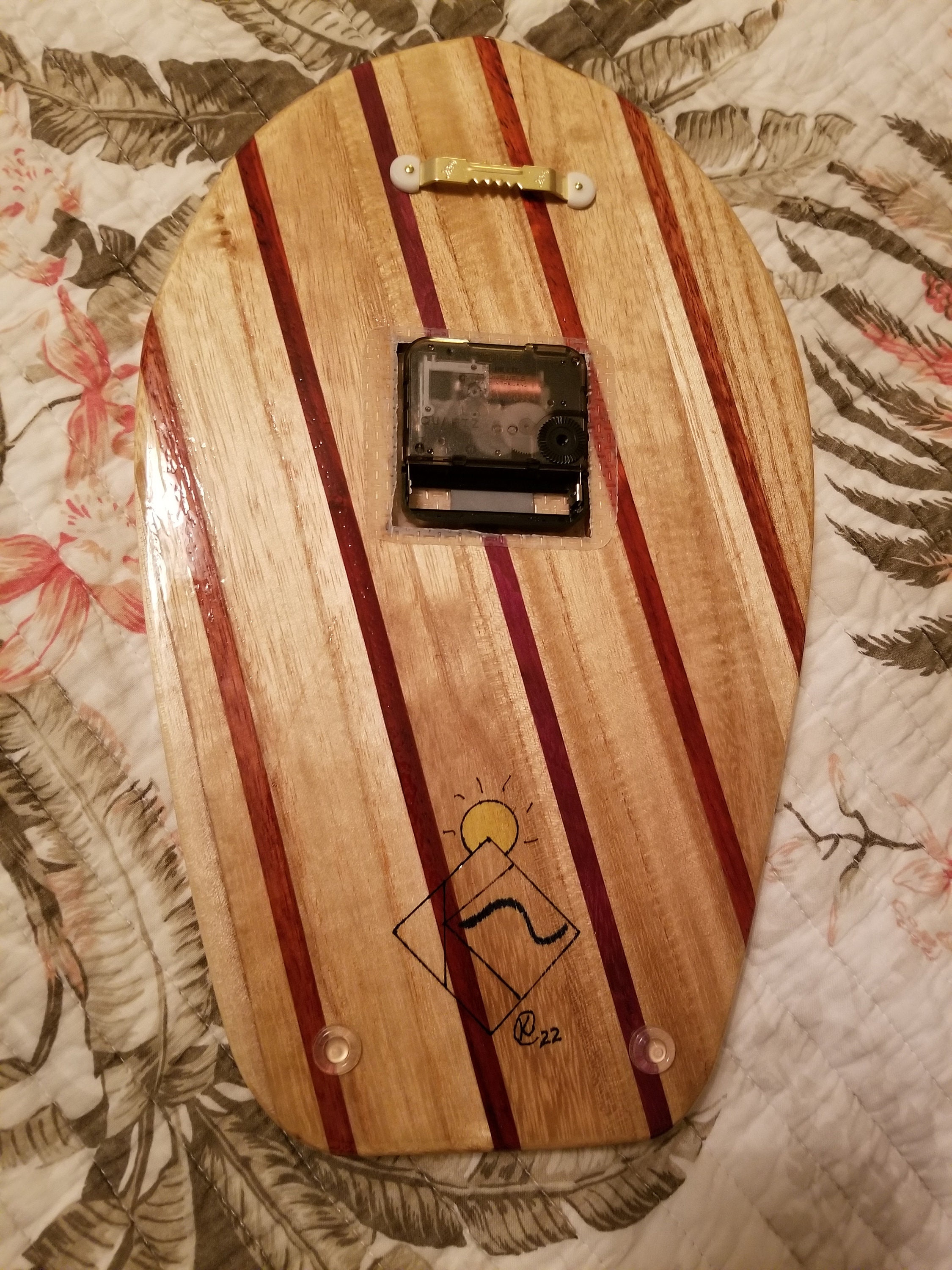 Surfboard Wall Art Clock - Etsy