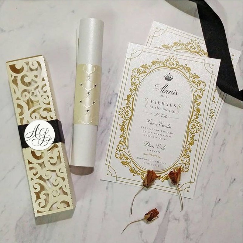 Scroll Invitations - Etsy