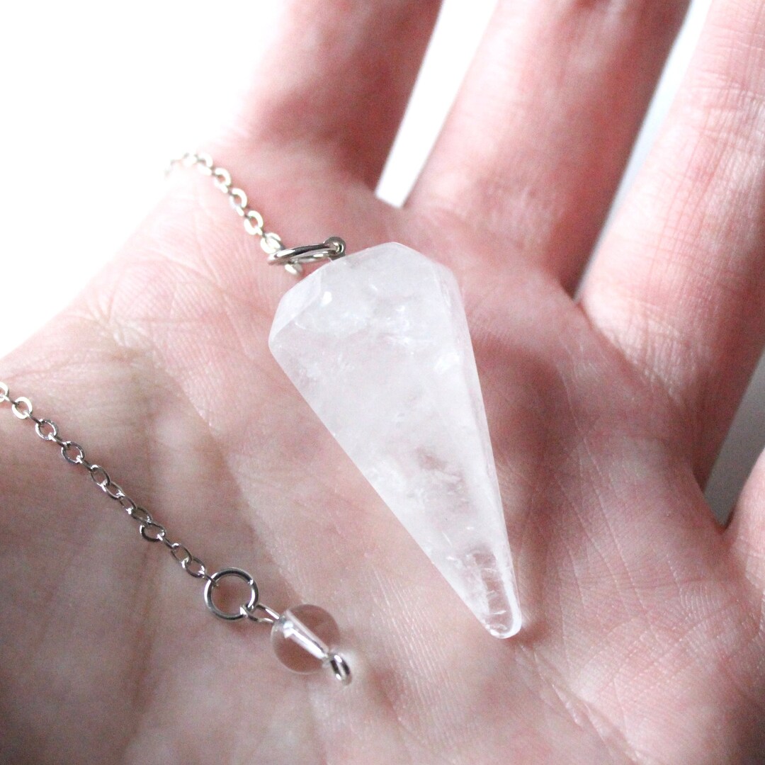 Clear Quartz Crystal Pendulum - Etsy