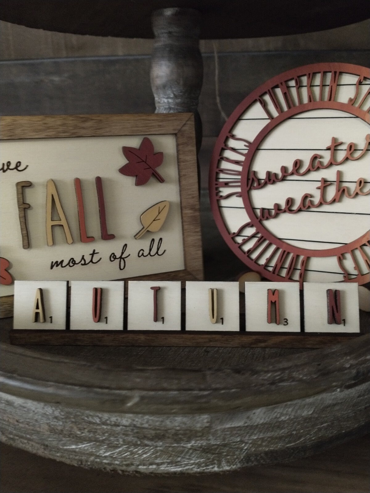 I Love Fall Tier Tray, SVG File, Glowforge Download, Laser Cut File - Etsy