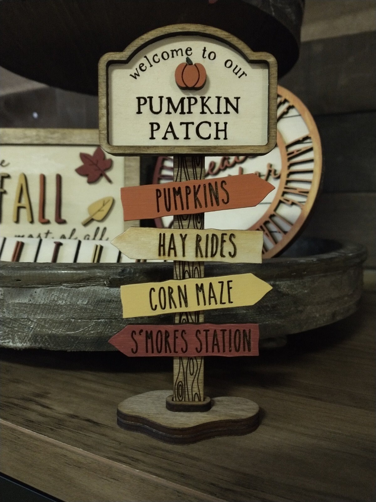 I Love Fall Tier Tray, SVG File, Glowforge Download, Laser Cut File - Etsy