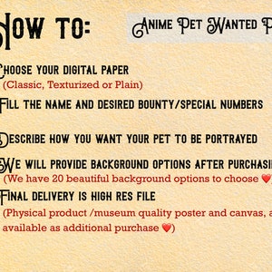 Anime Pet Wanted Poster: Custom Pirate or Marine Portrait (digital) - Etsy