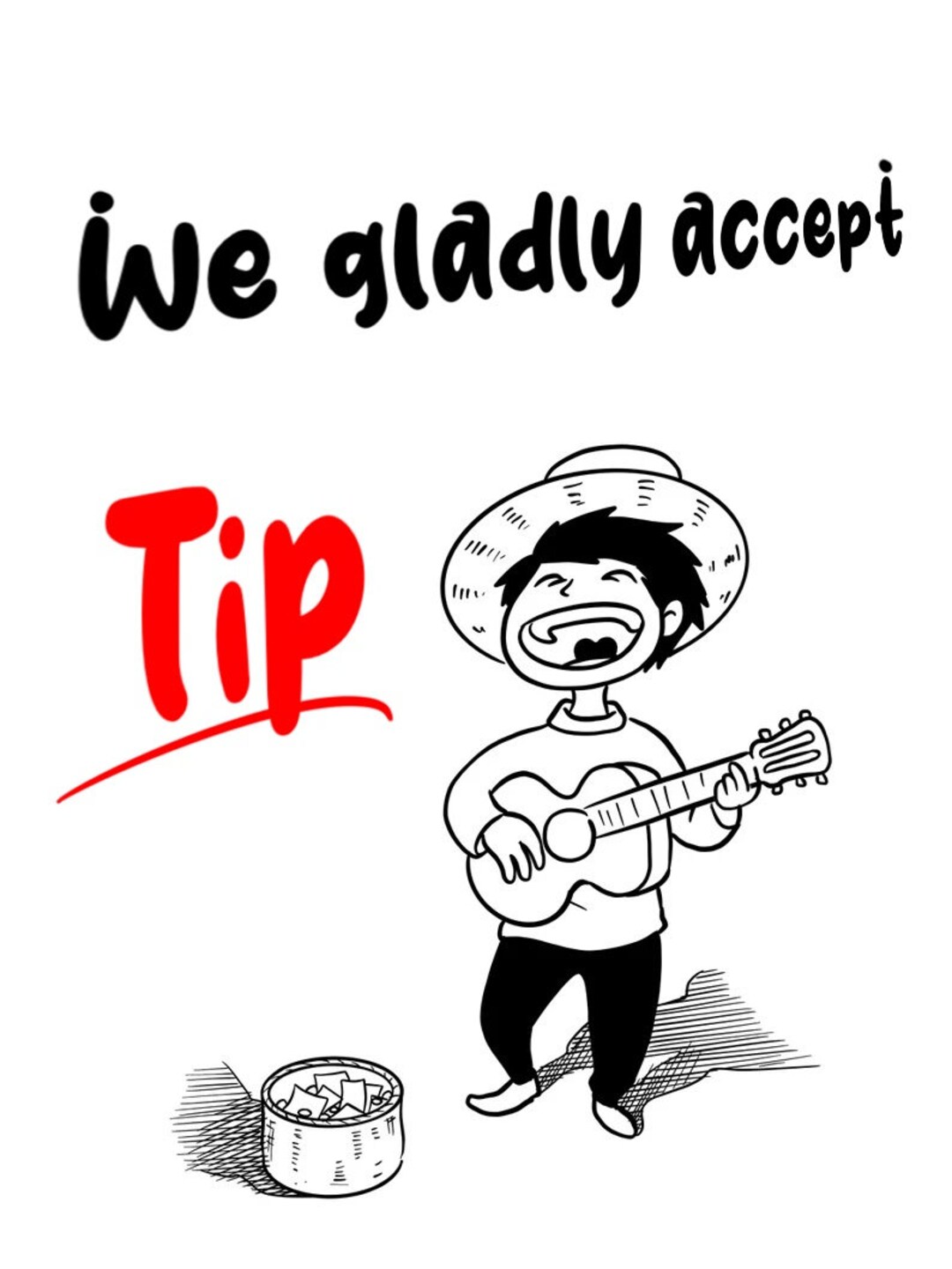 We Accept TIP and Thank You! - Etsy