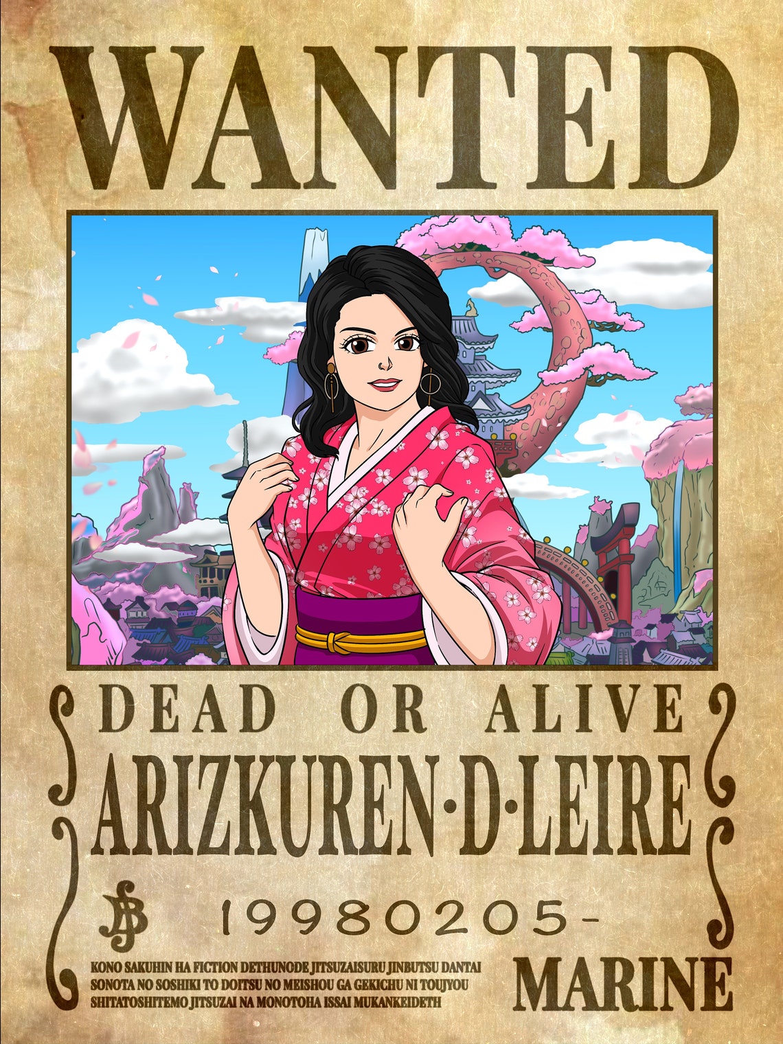 Custom Anime Wanted Poster: Couple, Friends, Family Gift (digital) - Etsy