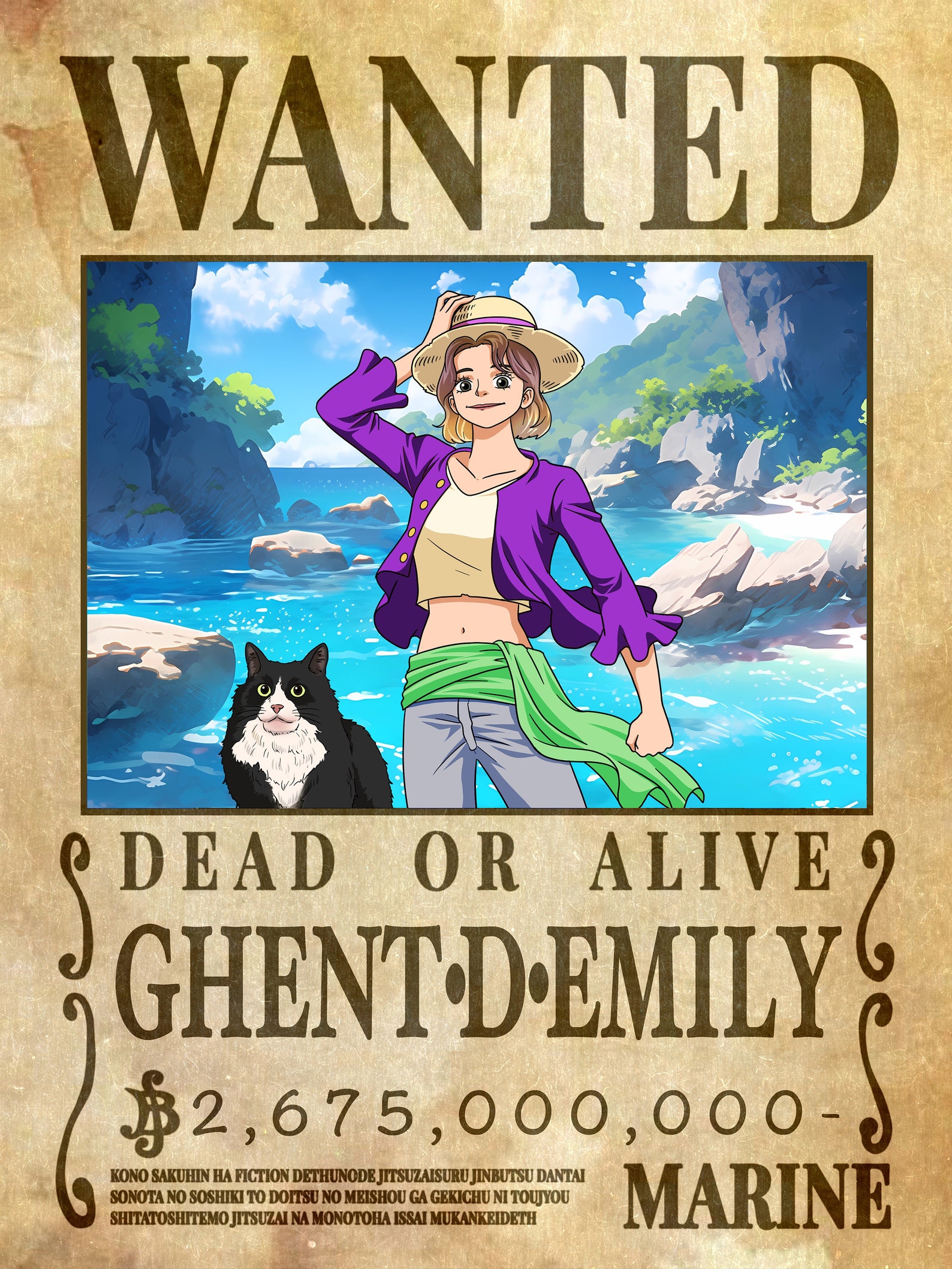 Custom Anime Wanted Poster: Couple, Friends, Family Gift (digital) - Etsy