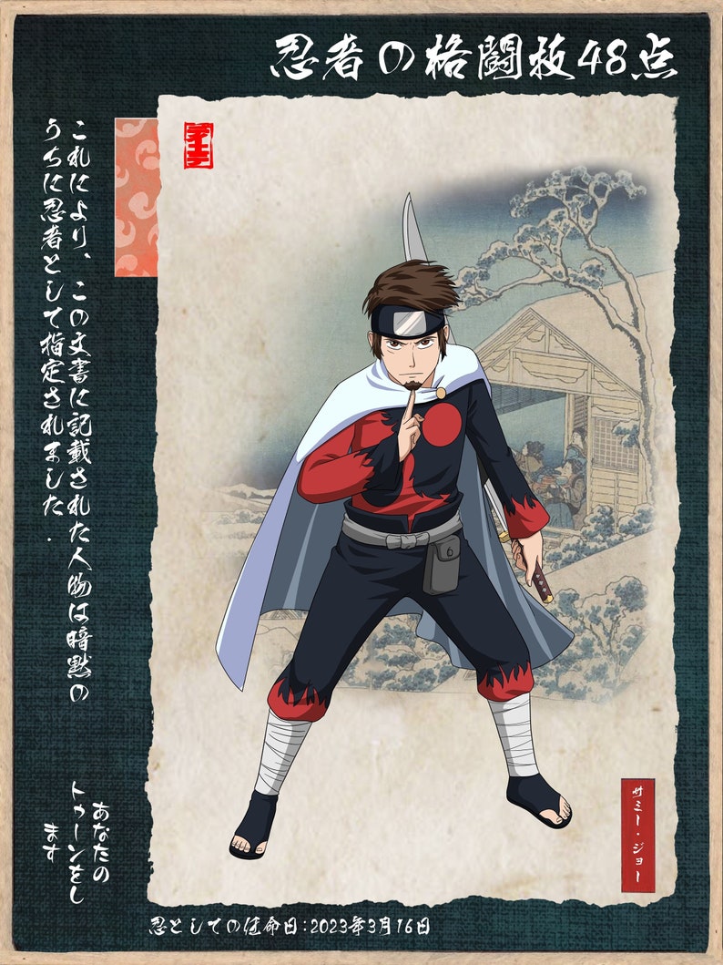Fully Custom Ninja Custom Anime Secret Document of Shinobi - Etsy