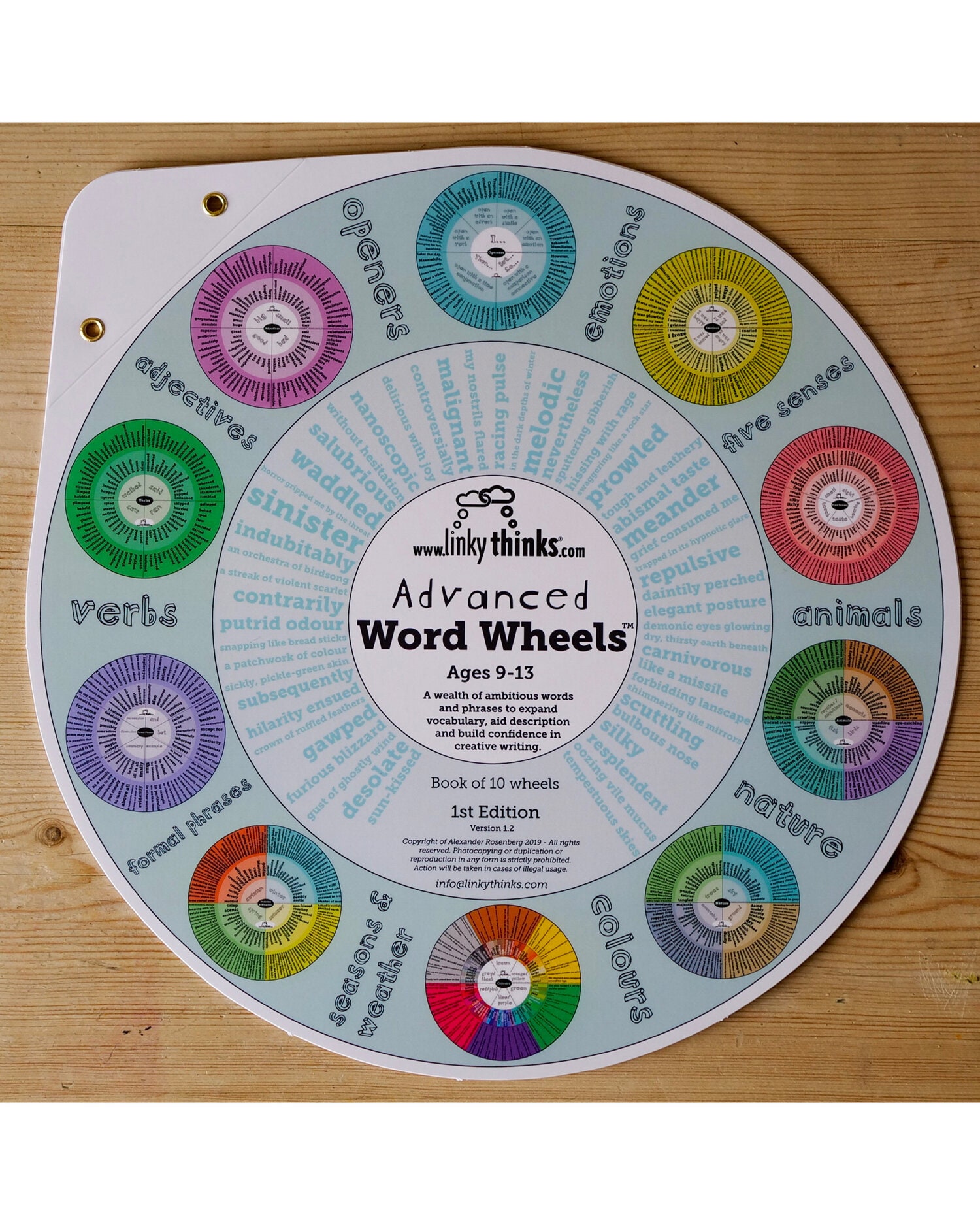Linkythinks Advanced Word Wheel Book (9-13 Years) for Vocabulary ...
