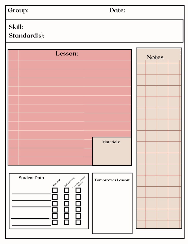 Digital Printable Master Small Group Schedule Planner - Etsy