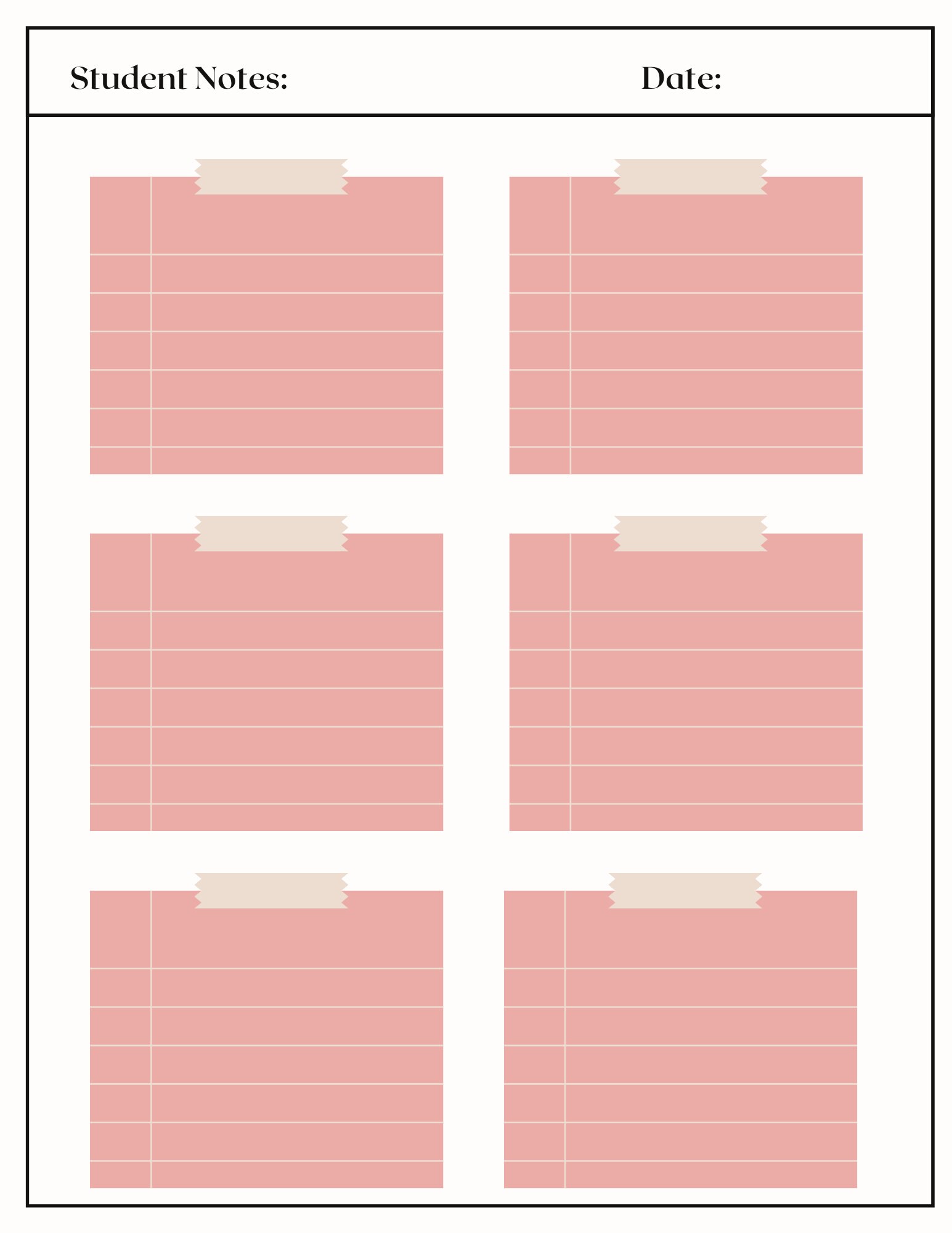 Digital Printable Master Small Group Schedule Planner - Etsy