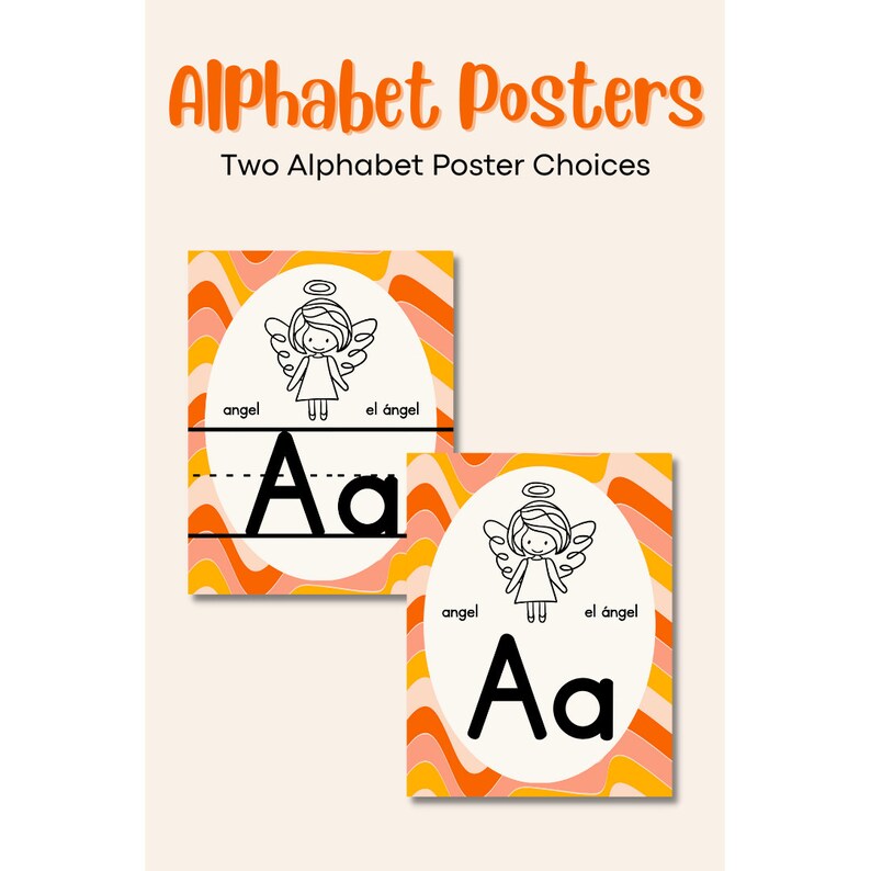 Bilingual Bright Retro Groovy Classroom Decor | Bundle Colorful Vintage ...