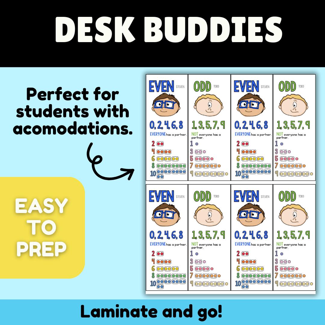 Even Steven & Odd Todd Anchor Chart: K-2 Math (digital Download) - Etsy