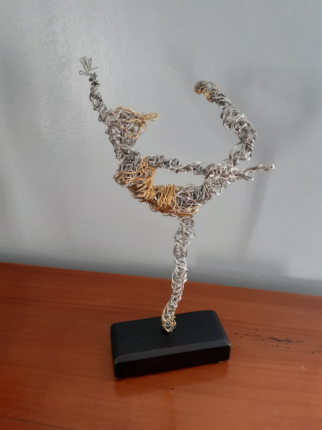 Dancer Metal Sculpture Ambre, Wire Dancer, Wire Sculpture - Etsy