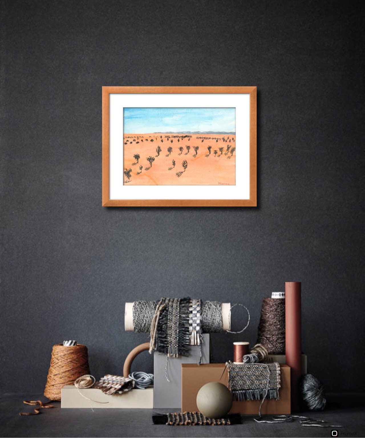 Australian Outback Watercolour, Watercolor Australian Outback Painting ...