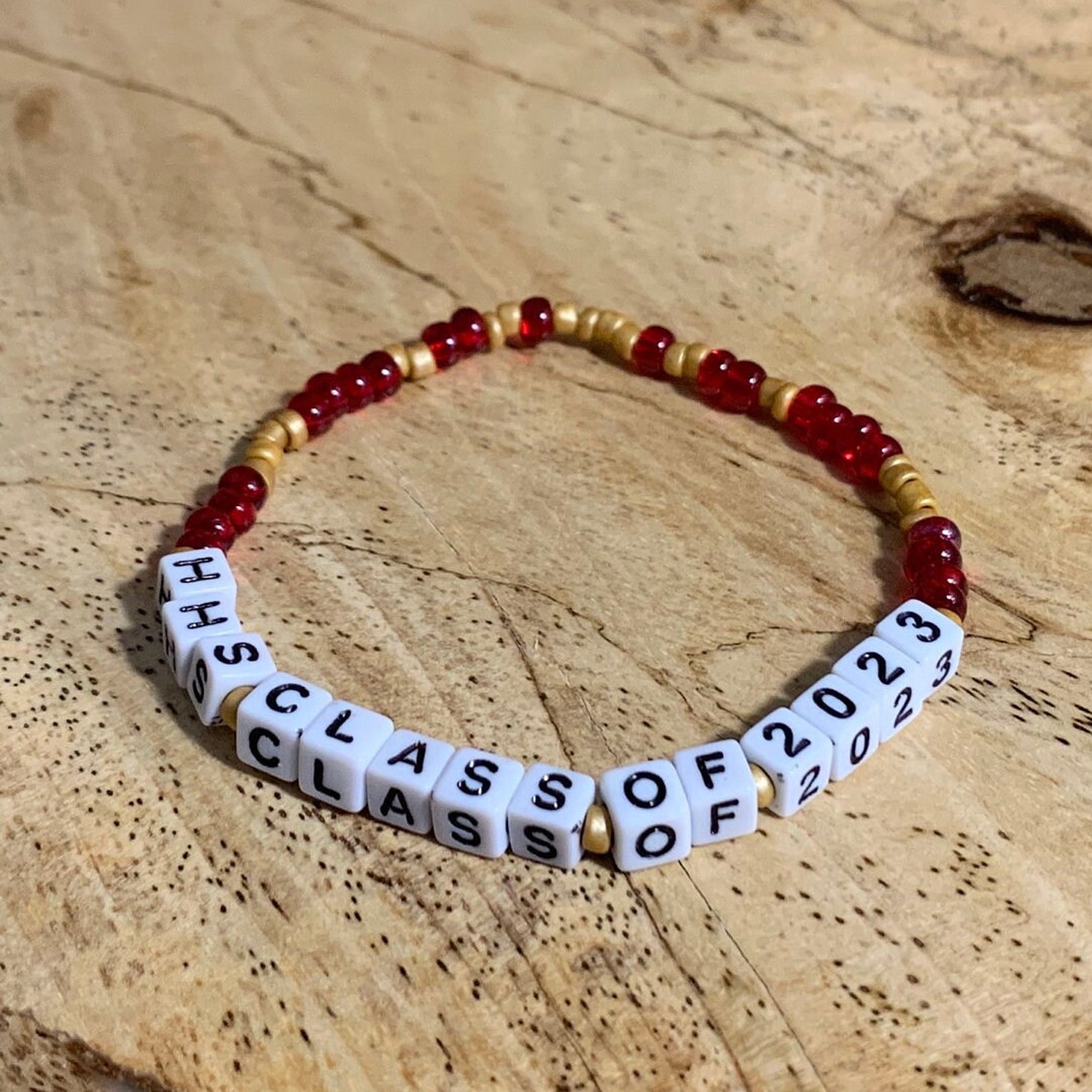 Class of 2024 Bracelet| Graduation Gift| Graduate| 2024| Stretch ...
