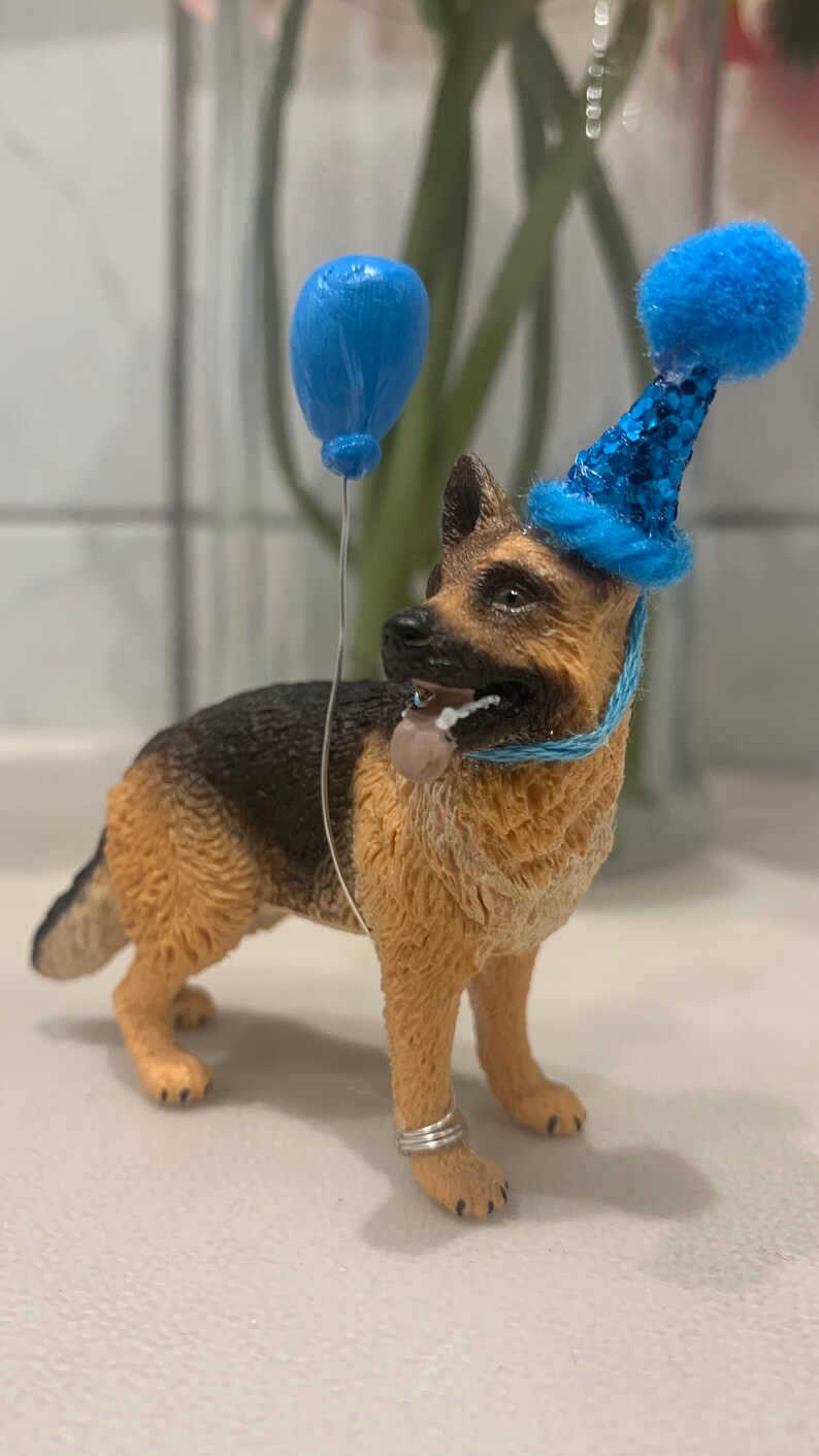German Shepherd Party Animal Cake Topper - Etsy UK