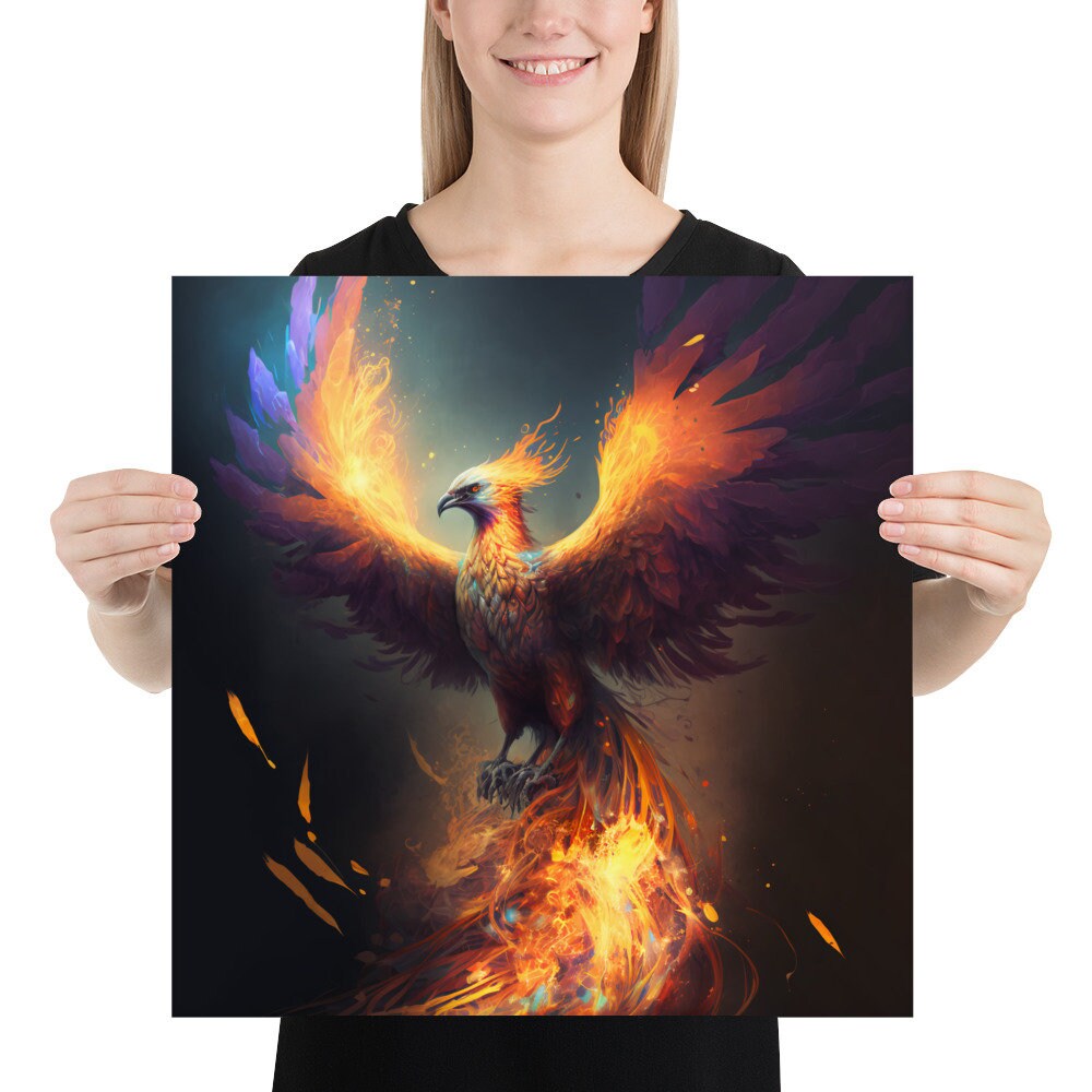Spirit Phoenix Poster - Etsy