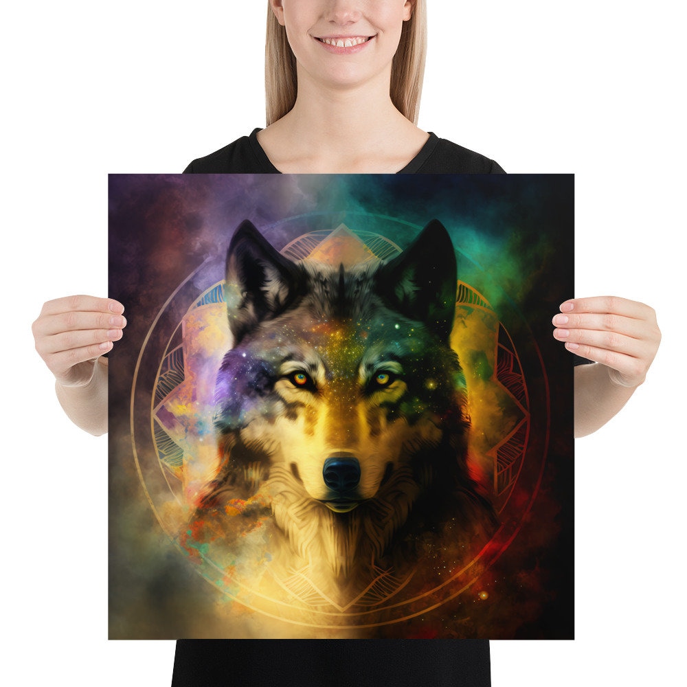 Spirit Wolf Poster - Etsy