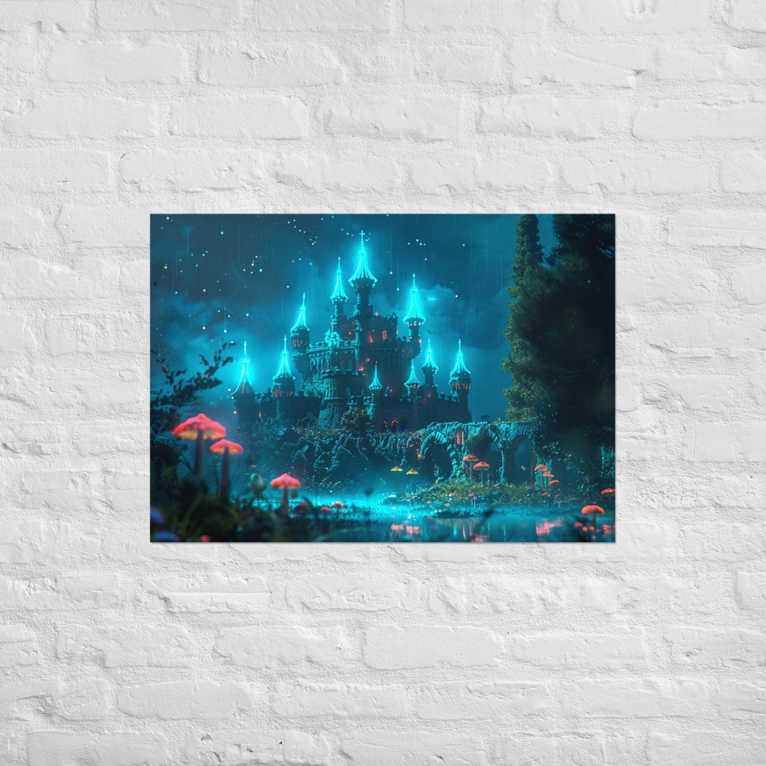 Magic Castle Blacklight Poster - Etsy