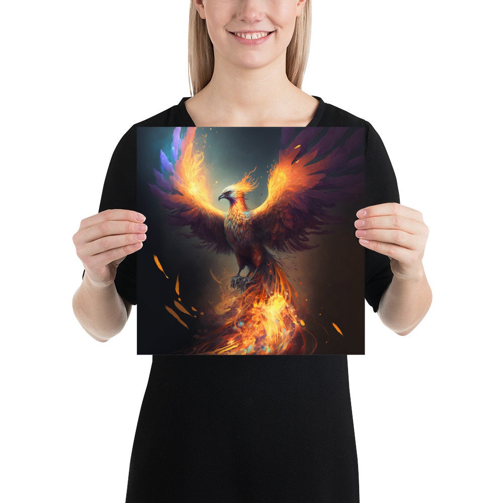 Spirit Phoenix Poster - Etsy
