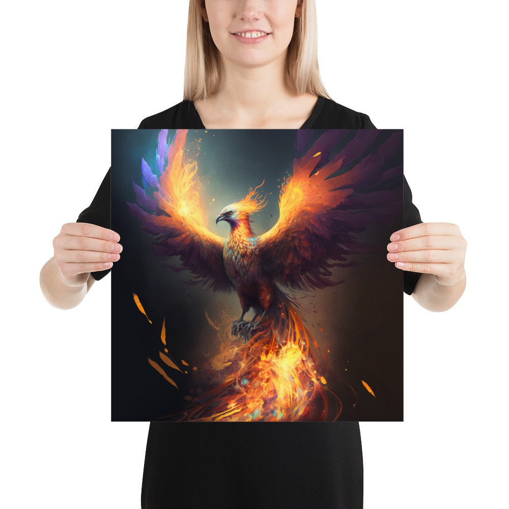 Spirit Phoenix Poster - Etsy