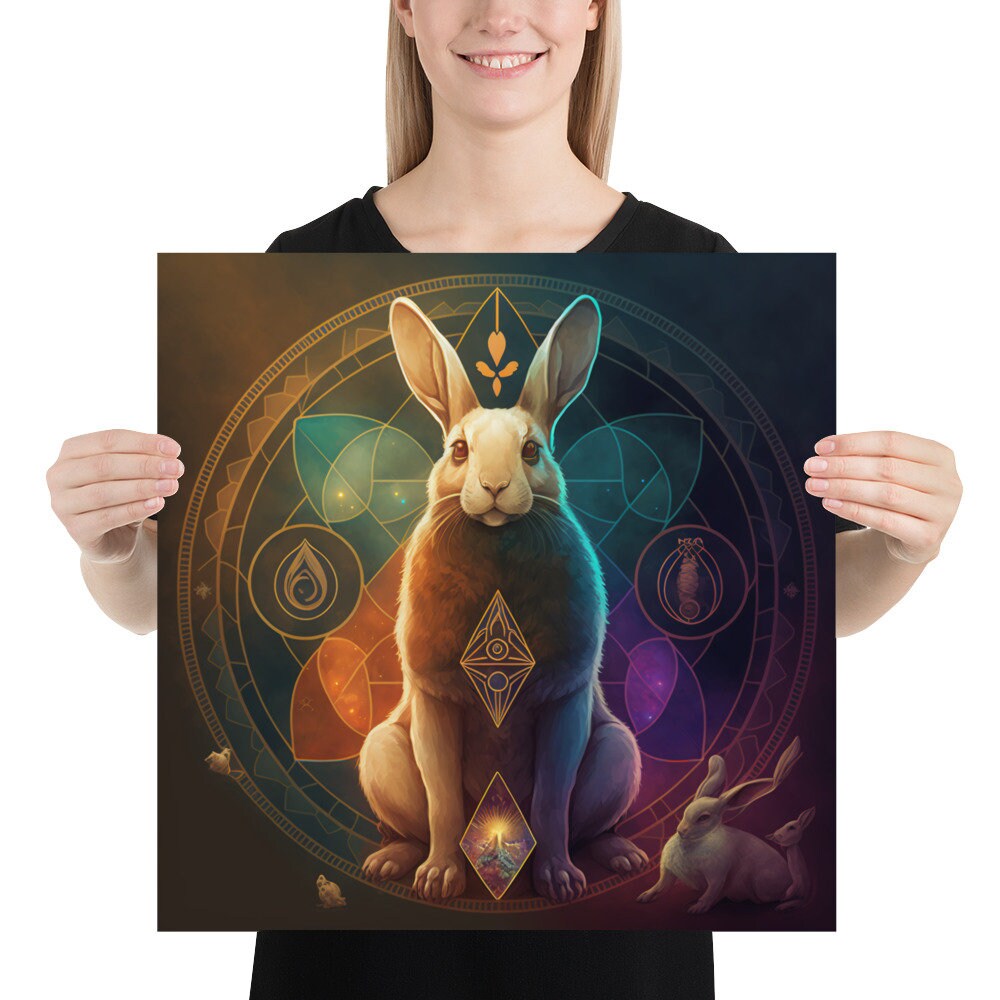 Spirit Bunny Poster - Etsy