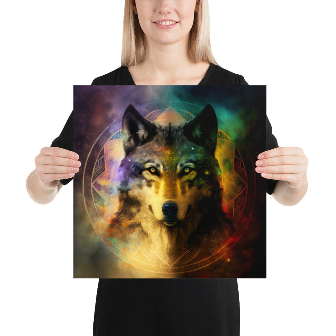 Spirit Wolf Poster - Etsy
