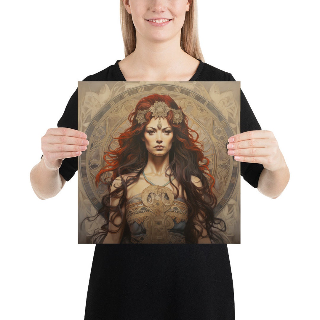 The Goddess Danu Altar Poster - Etsy