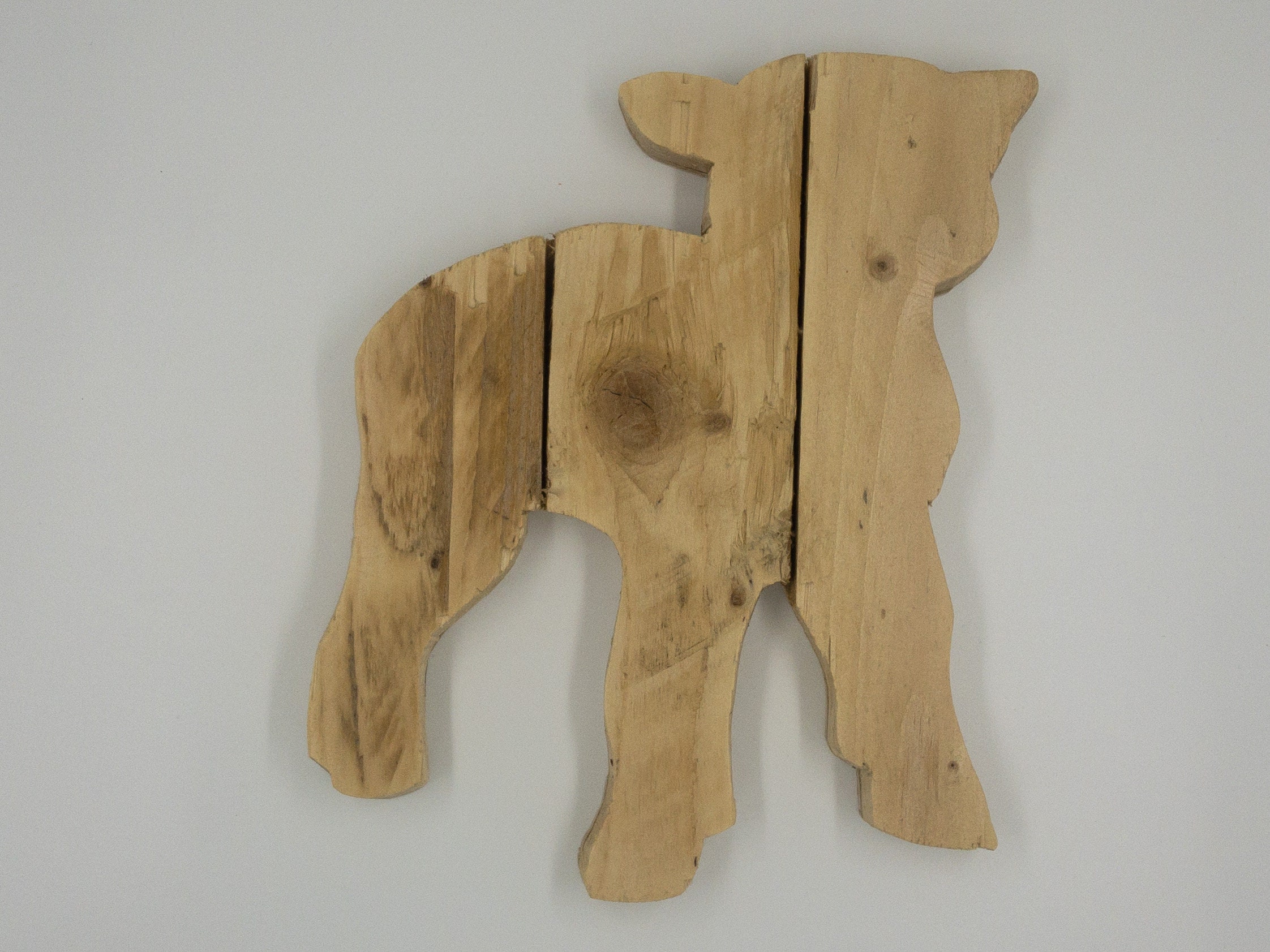 Handmade Wood Lamb Farm Nature Present Gift Home Decor - Etsy